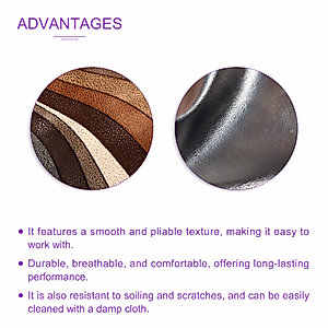 DMiotech 1 Pack Double Sided 1.5 Inch x 2 Yard Faux Leather Strip Furniture Cover Fabric Skin Black PU Leather Roll for Handmade DIY Craft Projects