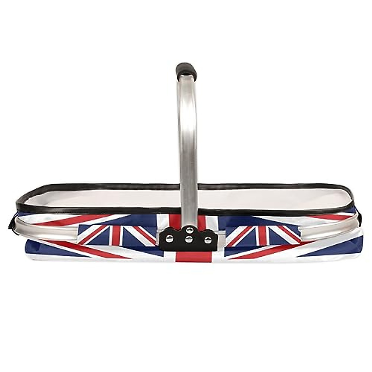 Tavisto British Flag Print Versatile and Durable Reusable Grocery Tote Bag - Spacious and Foldable with Fun Print Designs - Perfect for Shopping, Picnics, and Storage