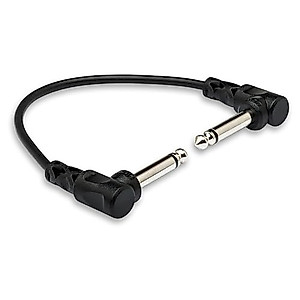 Hosa CFS-106 Molded Right Angled Guitar Patch Cable, 6 Inch