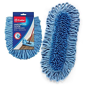 O-Cedar Dual-Action Dust Mop Refill,Blue