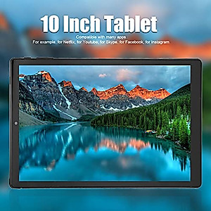 Tablet PC 10 Inch Tablet 100-240V 3 and 64G 128GB Extended Support Battery 6000mAh Dual SIM Card Slot Travel (US Plug)