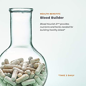 LifeSeasons - Blood Nourish-R - Iron Deficiency Supplement - Supports People Dealing with Fatigue, Paleness and Dizziness - No Constipation - Boost Blood Building - Iron, Vitamin B-12 (60 Capsules)