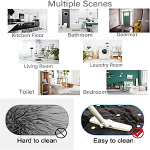 Soyalie Vintage Sewing Machine Themed Area Rug for Entrance Kitchen Non-Slip Black and White Striped Scissors Bordered Carpet Dorm Decor Fun Fashion Carpet 3'x5'