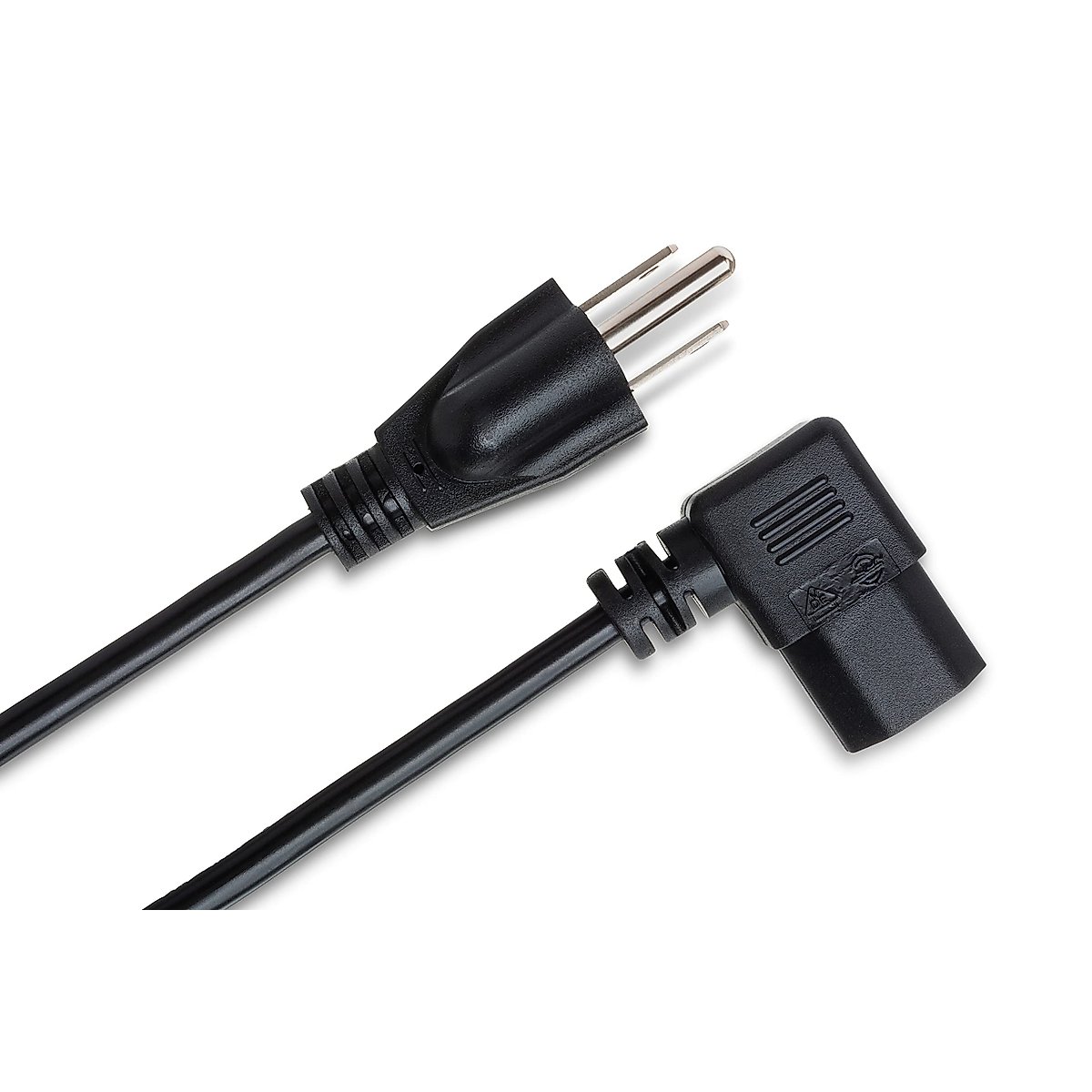 Hosa PWC-141R Right Angle IEC C13 to NEMA 5-15P, 1 Feet