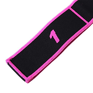 Idiytip Latin Stretch Band Dance Stretching Straps Elastic Band for Gym Yoga Fitness Dancer Gymnastics Exercise,rose Red