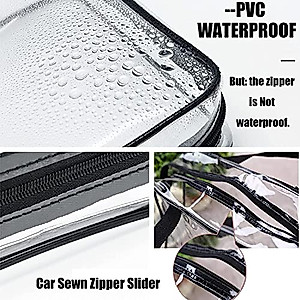 3PCS Large Capacity PVC Transparent Backpack Multi-Pocket Waterproof Bag Suitable For College Students To Work Outdoors