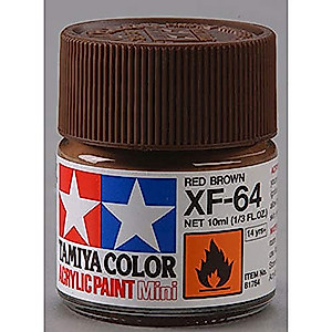 TAMIYA Acrylic Mini XF64 Red Brown TAM81764 Plastics Paint Acrylic