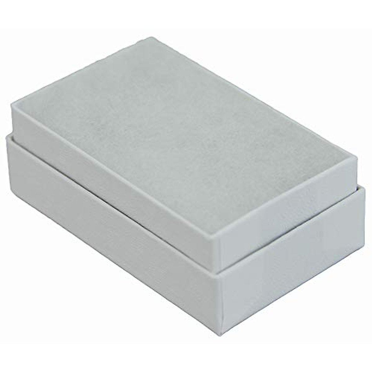 JPB White Swirl Cotton Filled Jewelry Box #21 (Case of 100) 2.5 inches x 1.5 inches