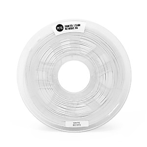Gizmo Dorks 3mm (2.85mm) PETG Filament 1kg / 2.2lbs for 3D Printers, White