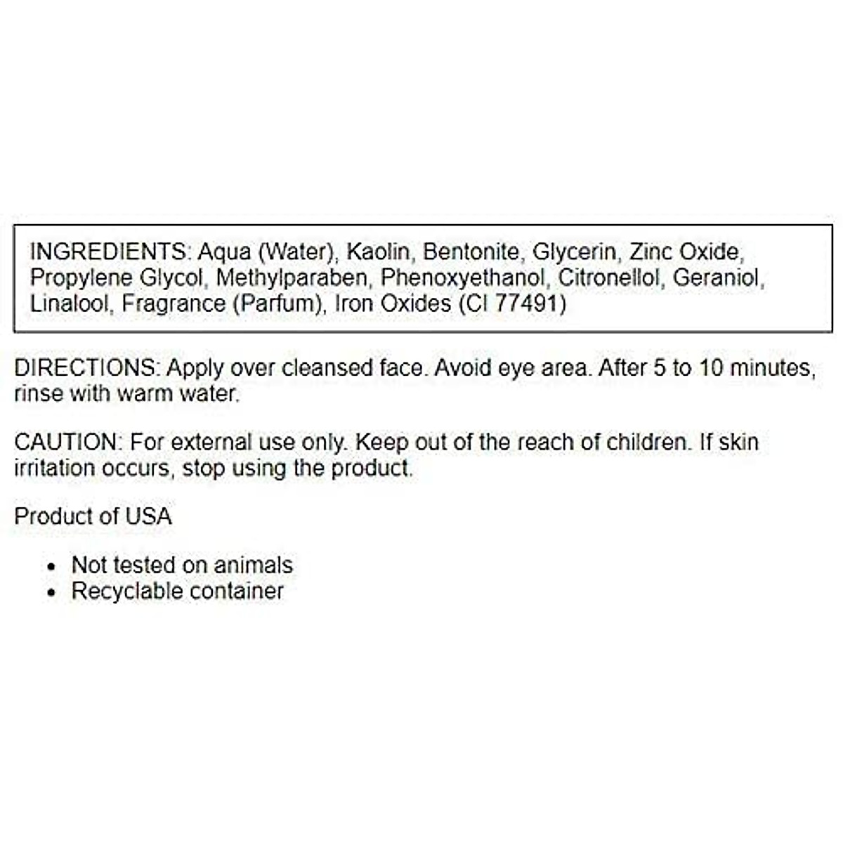 QUEEN HELENE Mud Pack Masque 8 oz