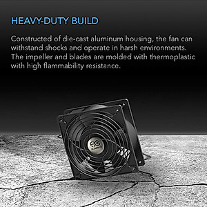 AC Infinity AXIAL 9225, Muffin Fan, 120V AC 92mm by 92mm by 25mm High Speed, UL-Certified for DIY Cooling Ventilation Projects