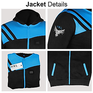 Boys Kids Fashion Full Tracksuit Black Zipped Fleece Hooded Top & Jogging Bottoms