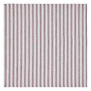 Piper Classics Timeless Ticking Red Ruffled Chair Pad, Country Farmhouse Vintage, Christmas Décor, Red & White Stripe, 16" L x 16" W, Plus Ruffle
