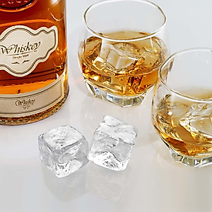 Rasupro Large Silicone Ice Cube Tray Molds with Lid, 2-Pack Easy-Release Ice Cube Trays for Freezer, Stackable Whiskey Ice Cube Mold Maker, Square Large Ice Cubes for Cocktails Bourbon & Drinks