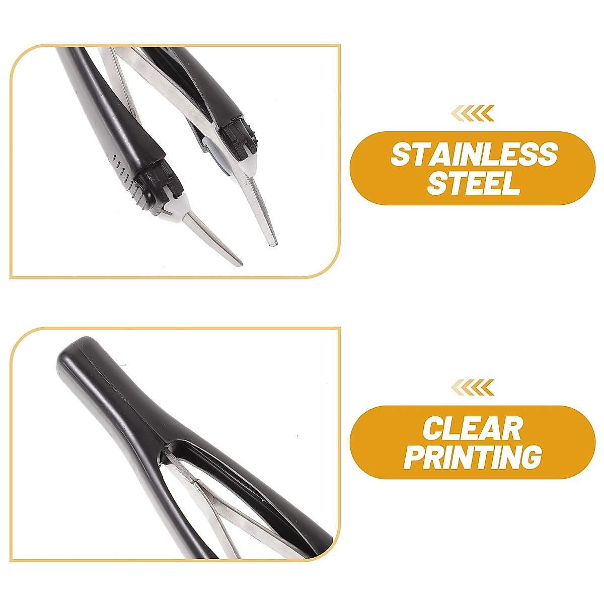 Lurrose Automatic Elastic Eyebrow Tweezer Retractable Tweezer for Eyebrow Removal (Color Random)