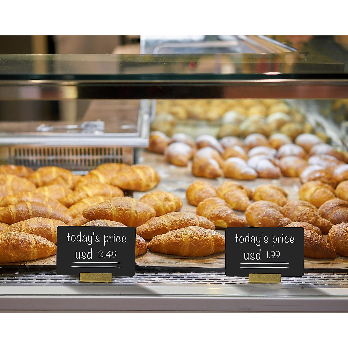 PODUFF Gold Table Number Holders, 12-Pack Metal Place Card Stands & Picture Holders with Storage Box - Ideal for Weddings, Anniversaries, and Parties