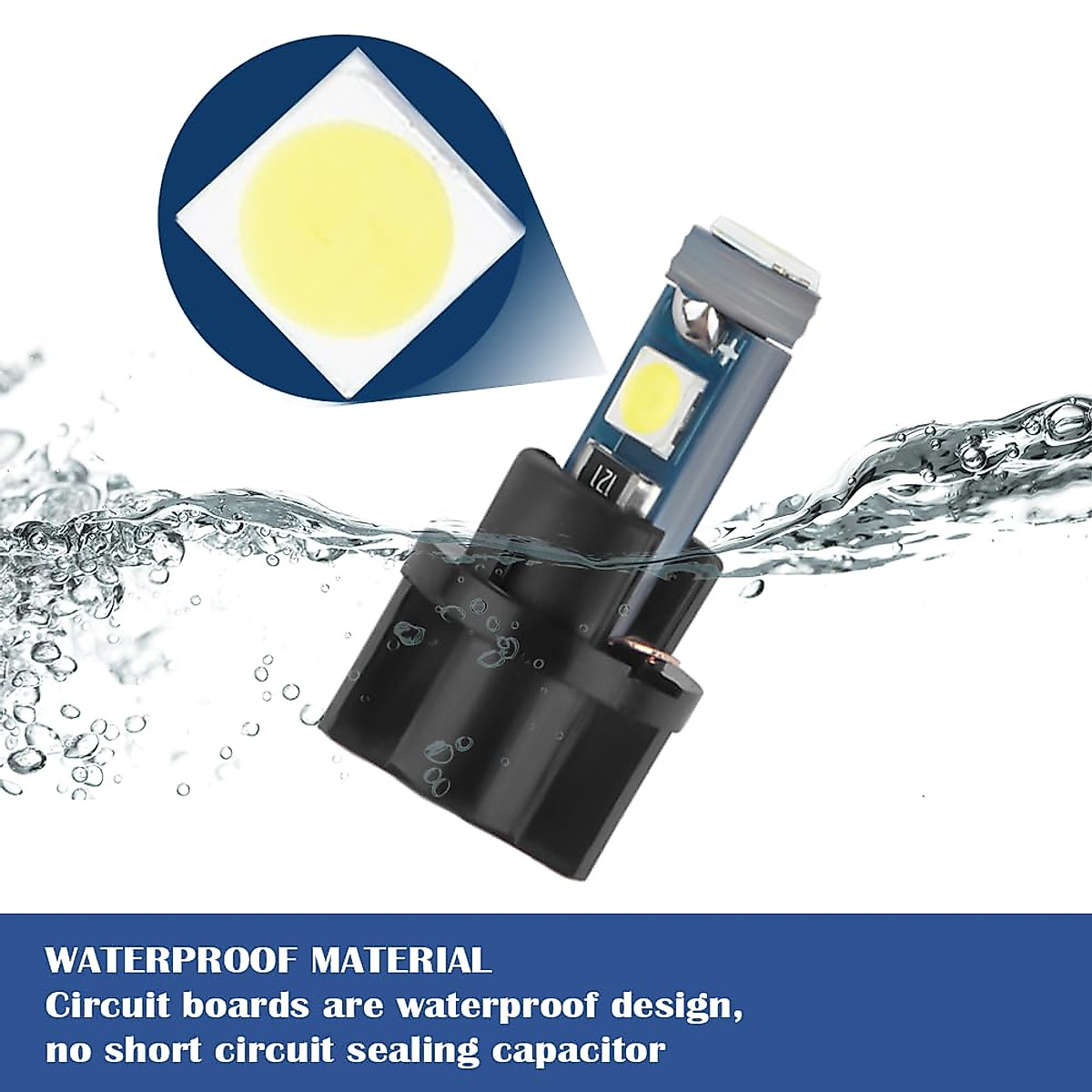 20PCS Car LED Dash Lights - Super Bright Instrument Cluster Light Bulbs with T5 37 74 LED Bulbs & Twist Lock Socket - Universal 12V LED Lights for Car Interior Accessories (White)