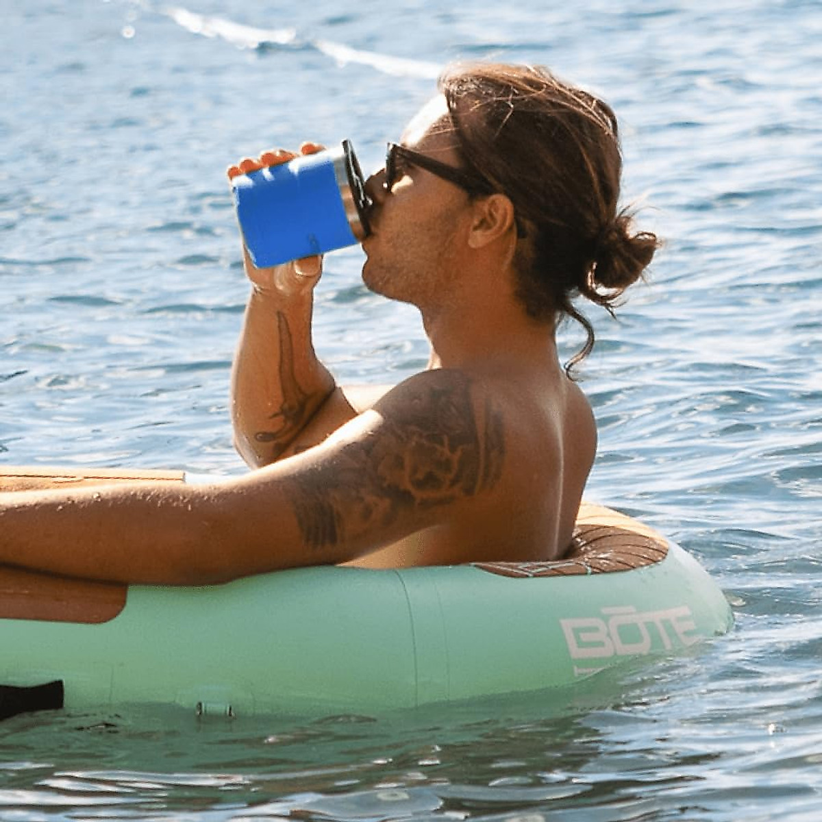 BOTE MagnePod Drinkware MAGNETumbler Lowball Tumbler with Lid Drink Cooler 12 oz Size Keeps Beer Soda Water Cold Insulated attach Magnetically to Compatible SUPs Kayaks Floats 12 oz Multiple Colors