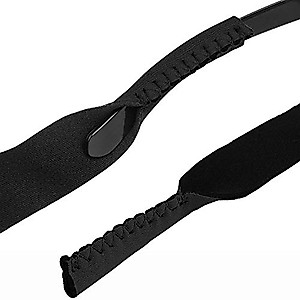 FRRIOTN Men/Women Sunglass Straps, Safety Eyewear Retainer, Neoprene-Ideal for Sports&Outdoor, Fit Most Glasses,5pack(Black)