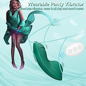 Wearable Panty Vibrator Adult Sex Toys-App Remote Control Mini Butterfly Clitoral Vibrator with Strong Magnetic Clip and 9 Vibrating Modes for Women Couple