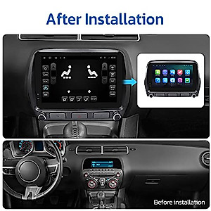 aoonav Android 10 inch Touch Screen car Radio for Chevrolet Camaro 2010 2011 2012 2013 2014 2015, GPS Navigation 4GB+64GB Support with carplay/bluetooth/4G/DSP Head Unit Stereo