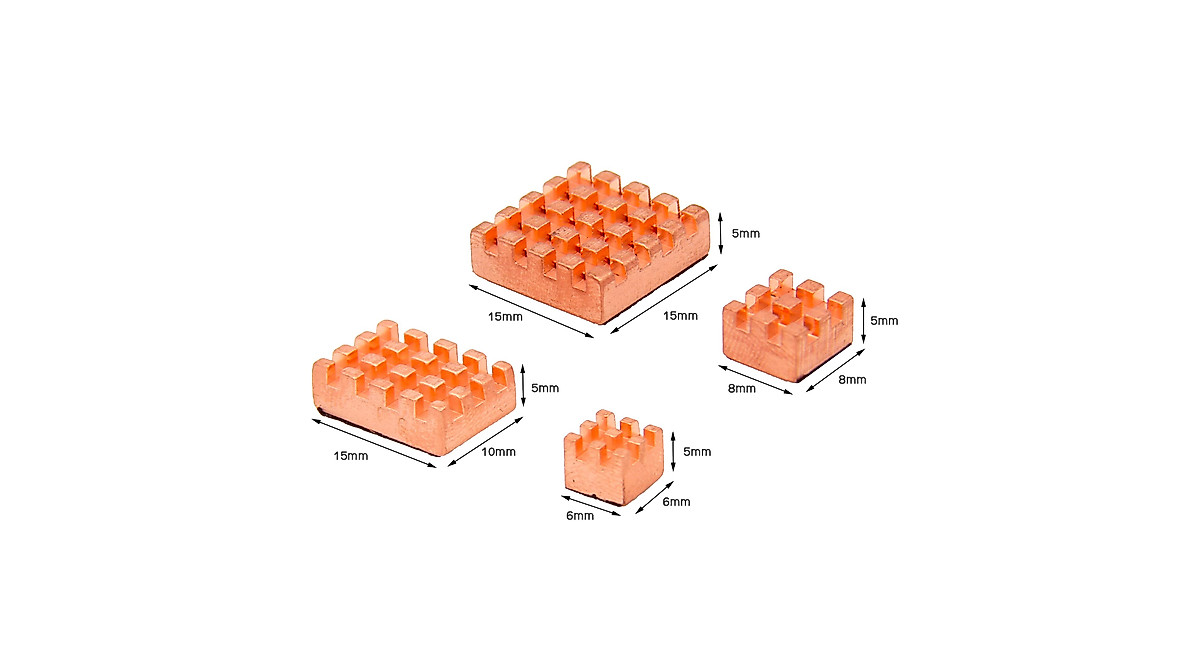 Geekworm Copper Heatsinks: Optimal Raspberry Pi CPU Cooling
