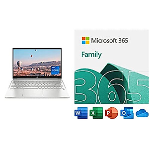 HP Pavilion 15 Laptop, 11th Gen Intel Core i7-1165G7 Processor, 16 GB RAM, 512 GB SSD Storage, Windows 11 Pro, with Microsoft 365 Family | 15-Month Subscription | PC/Mac Download