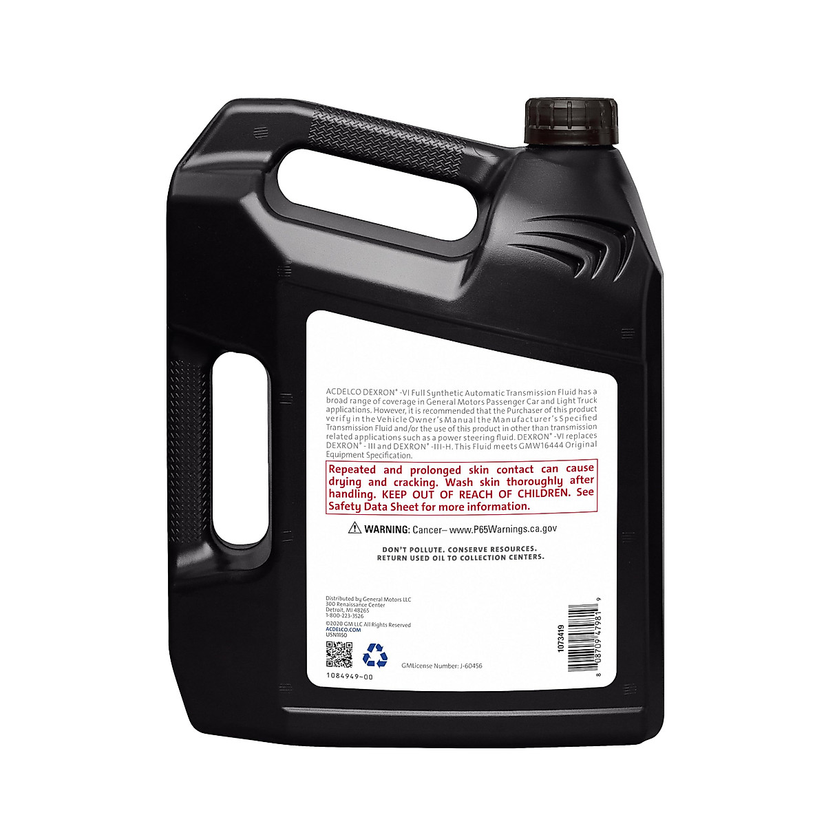 ACDelco GM Original Equipment 10-9244 Dexron VI Full Synthetic Automatic Transmission Fluid - 1 gal