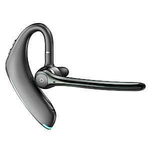 Bluetooth Headset,Wireless Bluetooth Earpiece V5.0 Dual Mic Noise Cancelling Earphone Built-in 2Mic 16Hrs Hands-Free Calling for Driving/Business/Office/Trucker with iPhone Android Cell Phones (Green)
