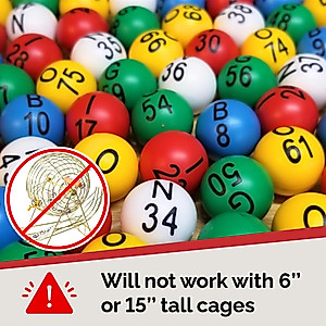 MR CHIPS Bingo Master Board and Easy Read 7/8" Bingo Balls with Fade and Scratch Resistant Large Numbers and Large Letters That Will Never Rub Off