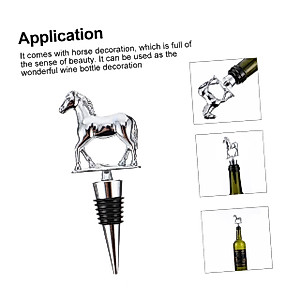 UPKOCH 3 Pcs Cork Champagne Preserver Wine Bottle Plug Wine Bottle Cap Horse Metal Plug Bottle Plug Bottle Metal Stopper Silver Preserver Cork Alloy Wine Preserver Pump Wine Bottle Plug