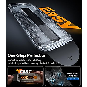 UltraGlass UNBREAK TOP 9H+ Glass for iPhone 14 Pro Max Screen Protector [Military SGS Shatterproof & Longest Durable] Screen Protector 14 Pro Max Tempered Glass, Anti-fingerprint, 2 Packs