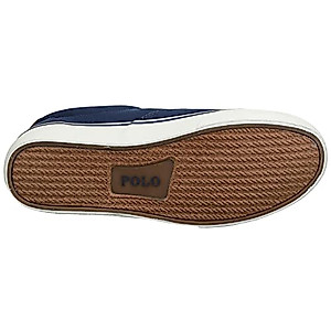 POLO RALPH LAUREN Men's Thorton Low Top Sneakers, Navy, Blue, 10.5 Medium US