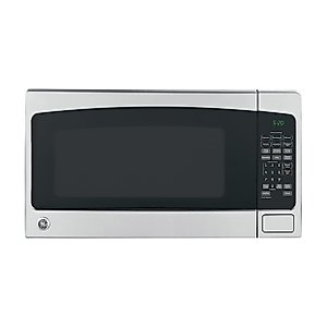GE Countertop Microwave Oven, 1,200-watt Capacity, 2.0 Cubic Ft., 8 Auto Setting Cooking Settings, Child-Lock Technology, Kitchen Essentials for the Countertop, Dorm Room or Apartment, Satinless Steel