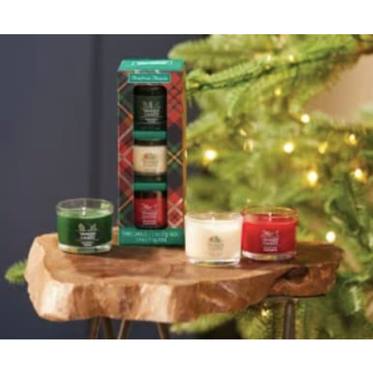 Yankee Candle Mini Sample Size Classic Tumbler Glass Jars — Set of 3 Assorted Scents — 2 Inches - 1.3 oz Each