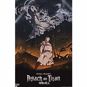 Trends International Attack on Titan: Season 4 - Key Visual 1 Wall Poster, 22.375" x 34", Premium Unframed Version
