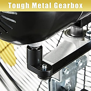 HiCFM YELLOW PEDESTAL FAN (30" Oscillating Pedestal Fan)