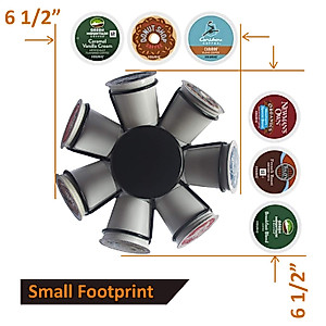 BLACKSMITH FAMILY 35 Pods Capacity K Cup Holders,K Cup Holder, K Cups Holder,K Cup Carousel, Coffee Pods Holder Storage Organizer Stand,No Assembly Required, Black