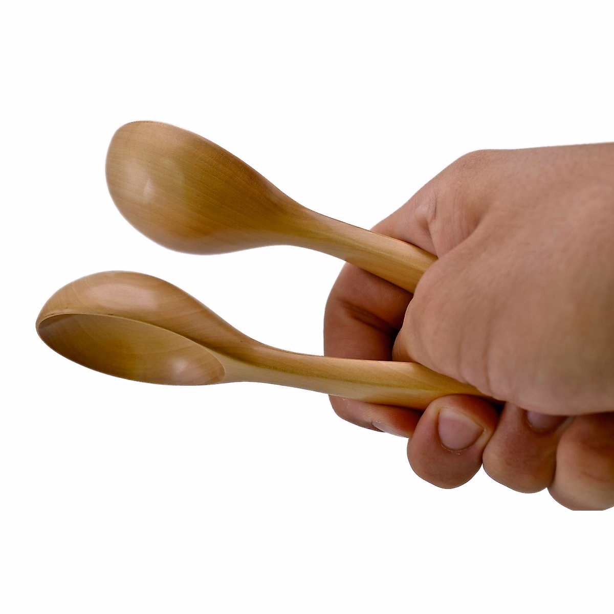 Pea Patch Boxwood Musical Spoons (Gumbo Style), Short - w/free instruction booklet