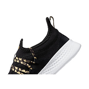 adidas Women's Puremotion Adapt 2.0 Running Shoe, Core Black/Core Black/Gold Metallic, 8.5