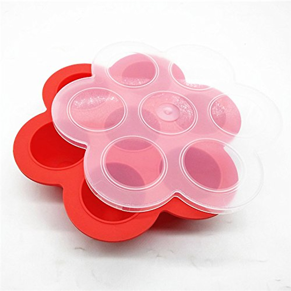 Vita Saggia Egg Bites Mold Set for Instant Pot Set of 2 with 2 Lids – Silicone Sous Vide Cooker and Egg Poacher Baby Food Freezer Tray Makes Mini Quiches, Meatloaf and Brownie Bites in Pressure Cooker