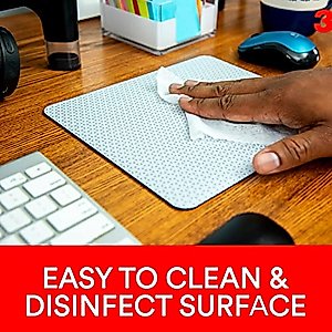3M Precise Mouse Pad with Repositionable Adhesive Back, Enhances the Precision of Optical Mice at Fast Speeds, 8.5" x 7", Bitmap (MP200PS)