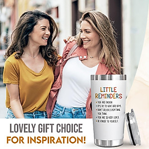 Palorix Gifts for Women - 20 oz Stainless Steel Insulated Coffee Tumbler with Lid - Christmas Birthday Retirement Inspirational Encouragement Motivation Gifts for Women Friends Coworkers