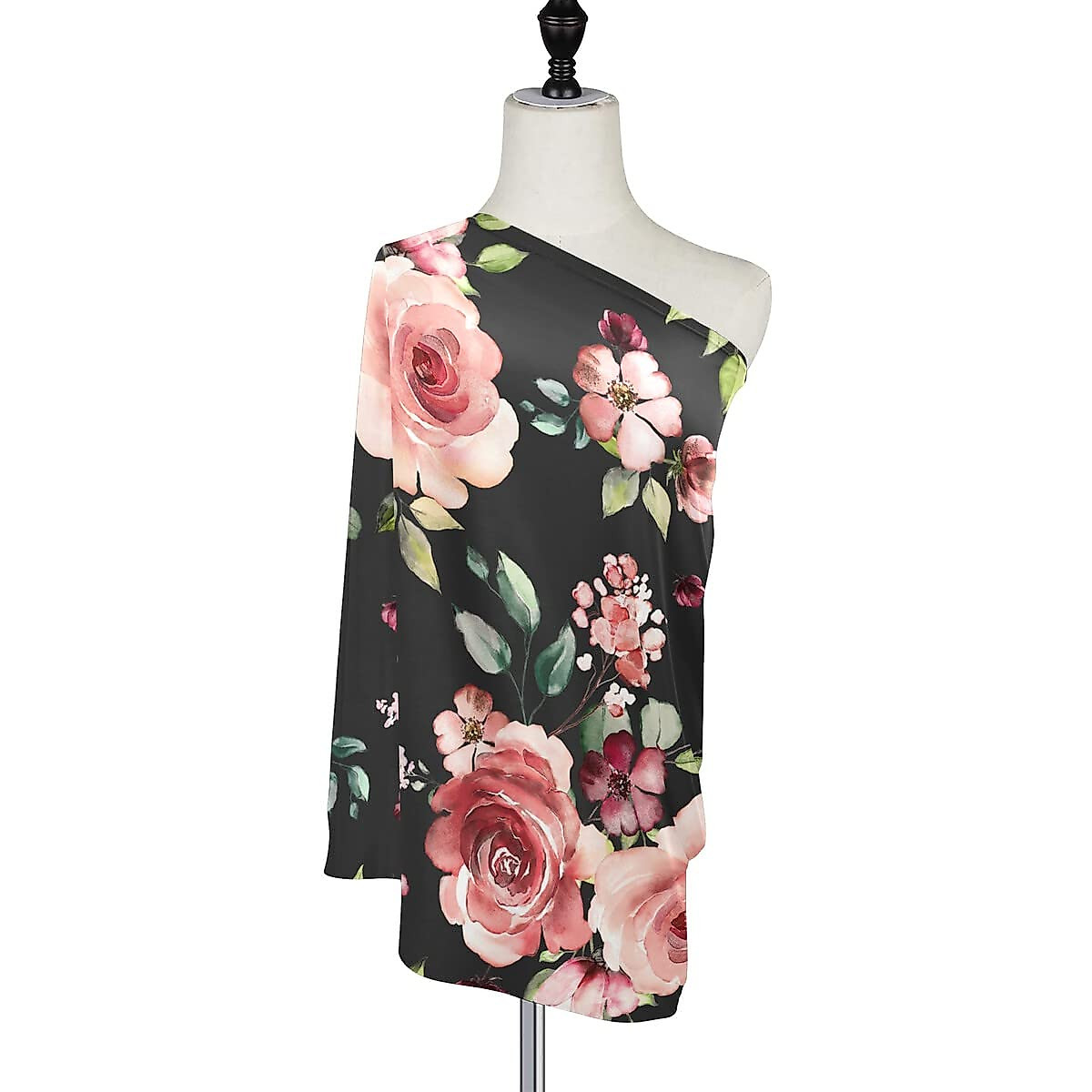 Nursing Cover Watercolor Flower Breastfeeding Soft Carseat Canopy Multi Use for Baby Car Seat Covers Canopy Shopping Cart Cover Scarf Light Blanket Stroller Cover