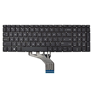 SUNMALL Replacement Keyboard Compatible with HP 250 G7 255 G7 15-DA 15-DB 15-DK 15-DR 15-DW 15-DU 15S-DU 15-DY 15s-DY 15s-EQ 15-EF 15s-FQ 15-GW 17-CA.Home 17-by Black US Layout