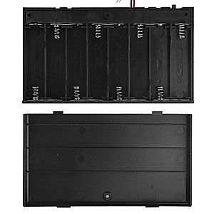 WMYCONGCONG 5 PCS 8 x 1.5V 12V AA Battery Holder Case Box with ON/Off Switch and Leads Wire