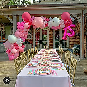 100 PCS 12" Latex Confetti Balloons for Wedding Baby Shower Birthday Decoration (Pink)