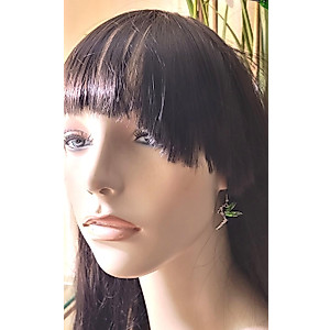 DianaL Boutique Tinkerbell Fairy Earrings Green Crystal Wings Gift Boxed Tinker Bell