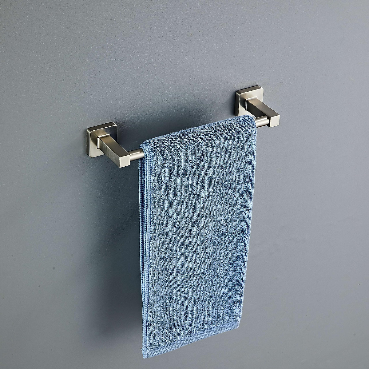 Bathroom Wall Mounted Towel Rack, Towel Bar with Stainless Rack and Hand Towel Holder, Shower and Bath Towel Racks for Bathroom Wall(Brushed Nickel, 12 Inch)…