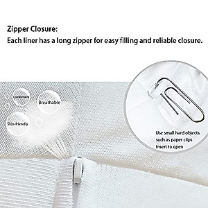 Meitaoyigou Bean Bag Liner Inner, Zipper Bag Liner Bag Lazy Bean Bag Sofas Inner Lining, Easy to Organize and Clean (No Filling) (Color : 100x120cm)